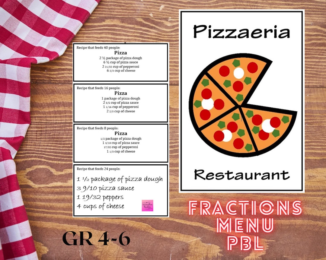 Fractions Math Project Based Learning - Etsy