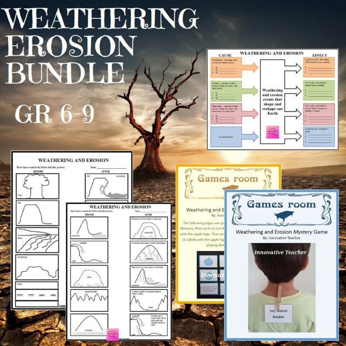 Weathering and Erosion Science BUNDLE - Etsy