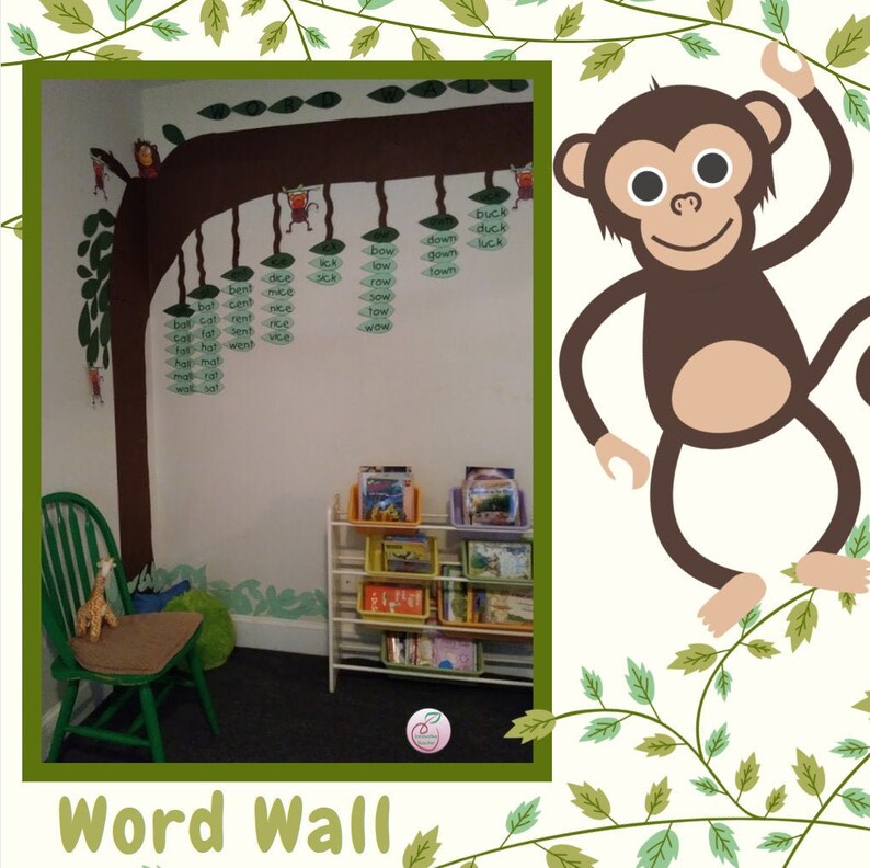 Word Wall Jungle Theme Classroom Decor - Etsy