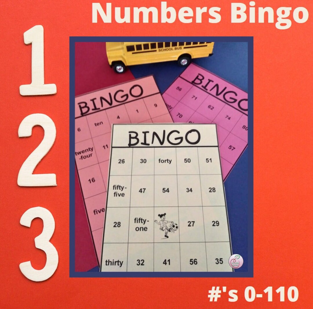 Numbers Bingo Game 0-110 - Etsy