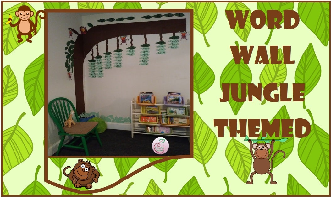 Word Wall Jungle Theme | Classroom Decor - Etsy