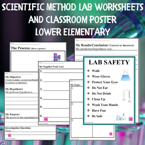 Scientific Method Lab Worksheet & Classroom Poster Lower - Etsy