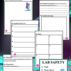 Scientific Method Lab Worksheet & Classroom Poster - Lower Elementary ...