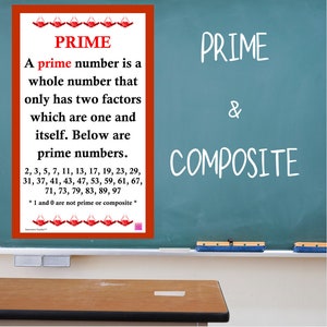Prime & Composite Posters (classroom Decor) - Etsy