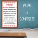 Prime & Composite Posters (classroom Decor) - Etsy