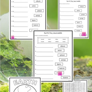 Earth Day Printable Worksheets - Etsy
