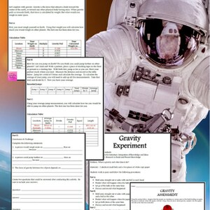 Gravity - Science Activity, Experiment, and Assessment - Etsy