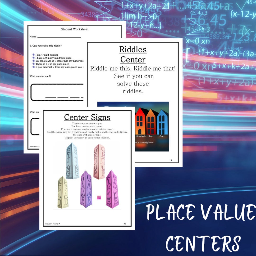 Place Value Math Centers - Etsy