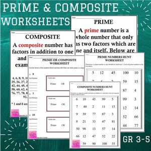 Prime and Composite Math BUNDLE (classroom Decor) - Etsy