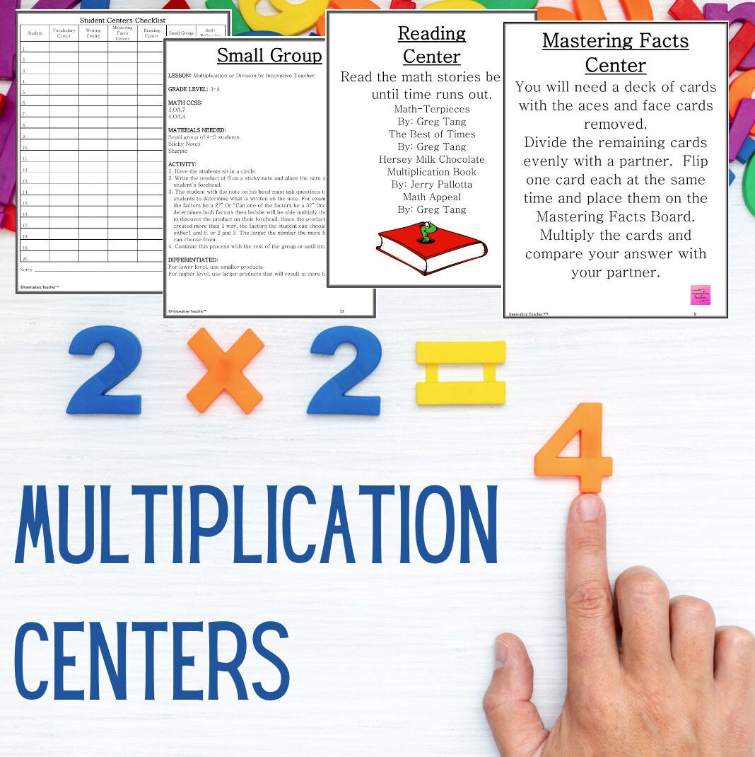 Multiplication | Math Centers - Etsy