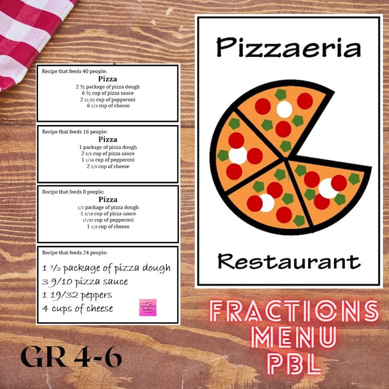 Fractions Math Project Based Learning - Etsy