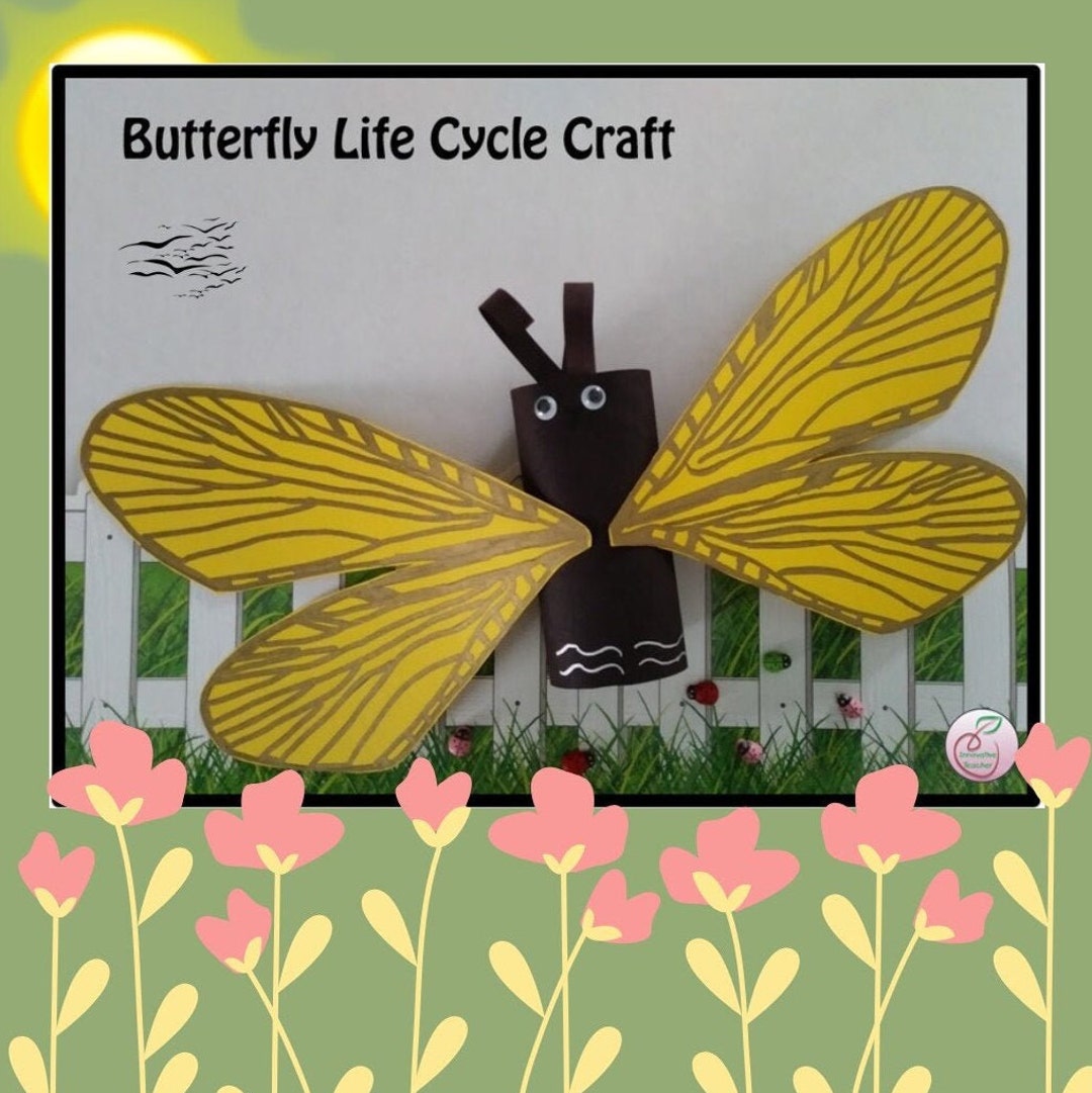 Butterfly Life Cycle Science Activity and Craft - Etsy