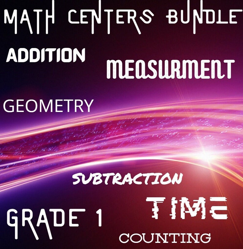 Grade 1 Math Centers BUNDLE - Etsy