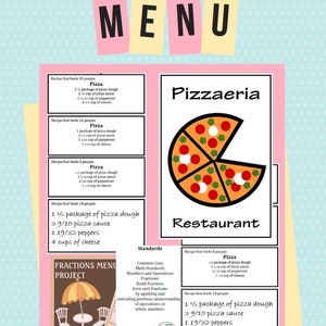 Fractions Math Project Based Learning - Etsy