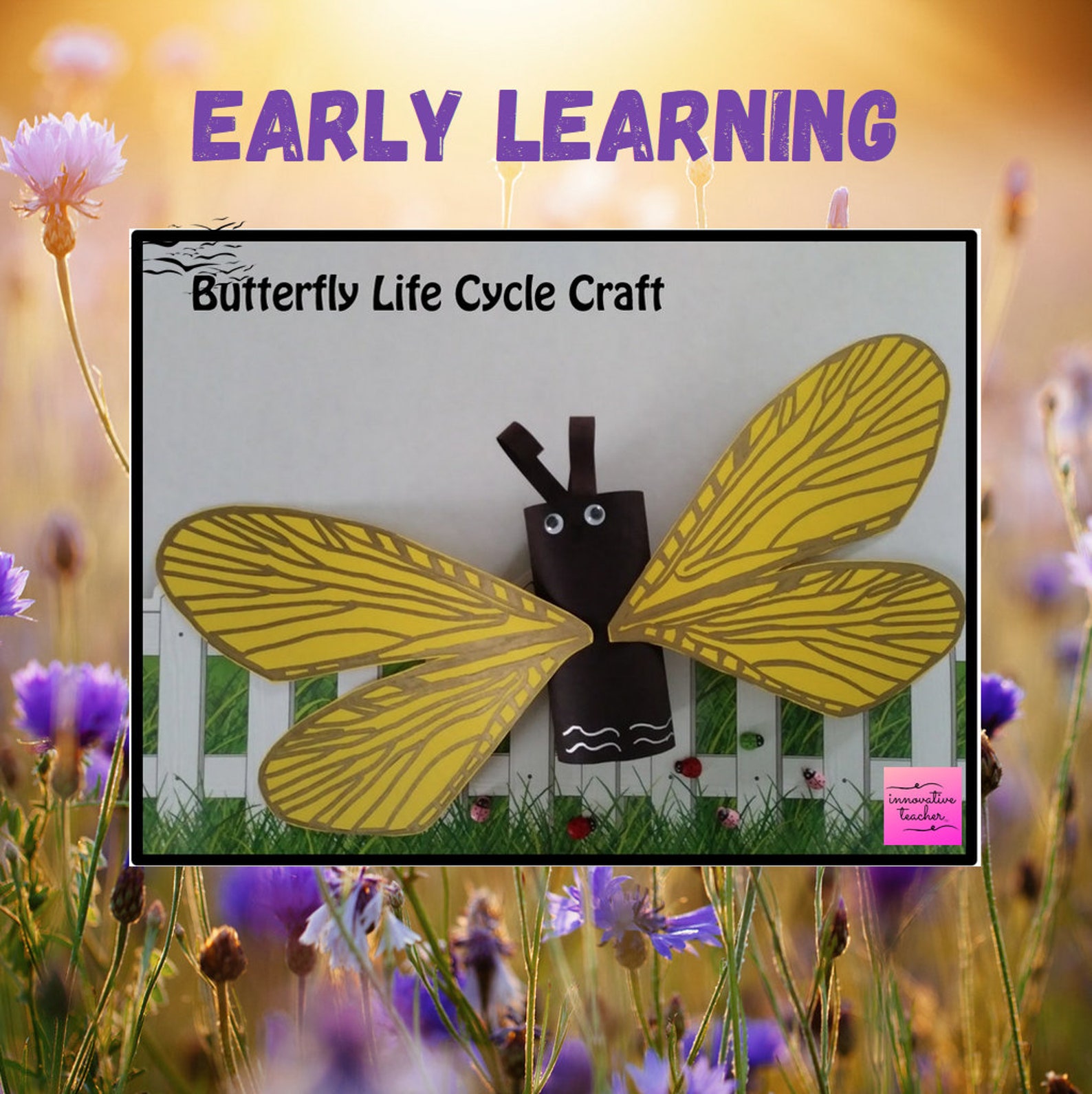 Butterfly Life Cycle Science Activity and Craft - Etsy