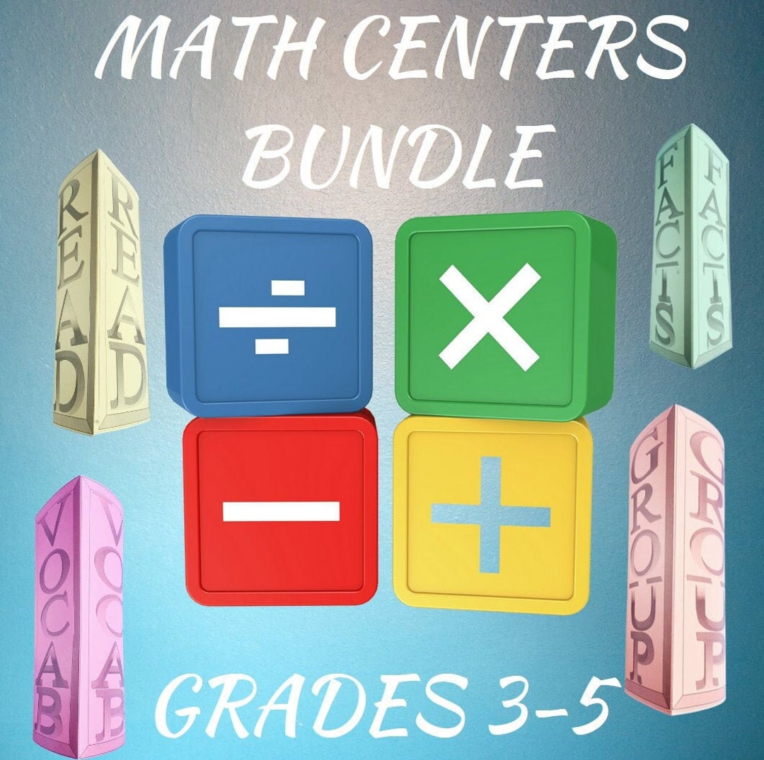 Math Centers BUNDLE | + - X ÷ - Etsy