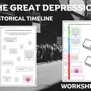 The Great Depression Historical Timeline | High School History - Etsy