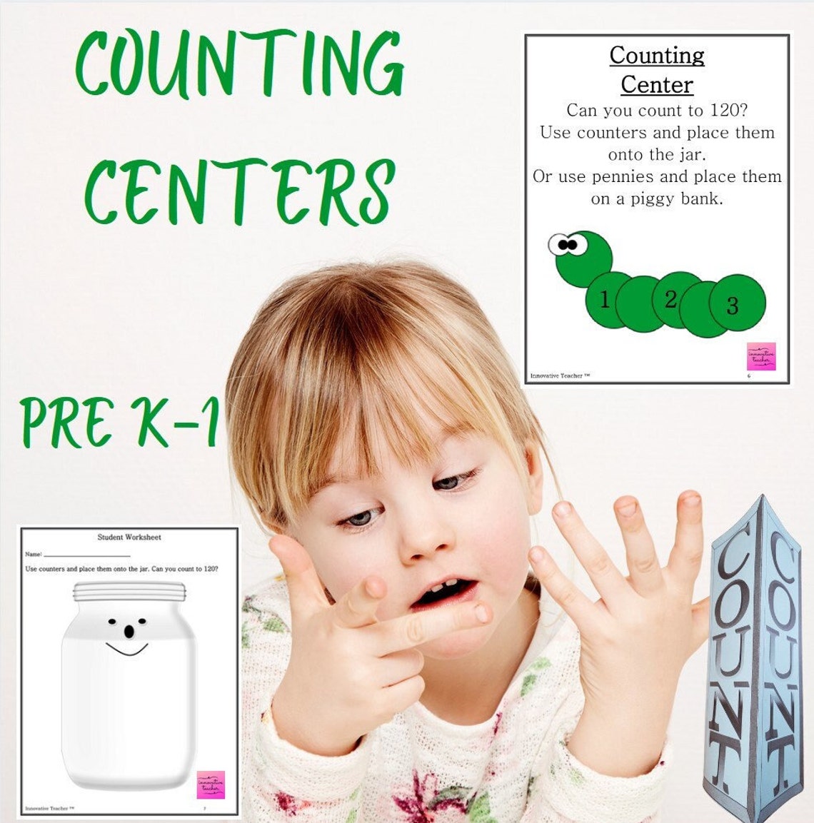 Counting to 120 & Skip Counting 2's 5's 10's | Math Centers - Etsy
