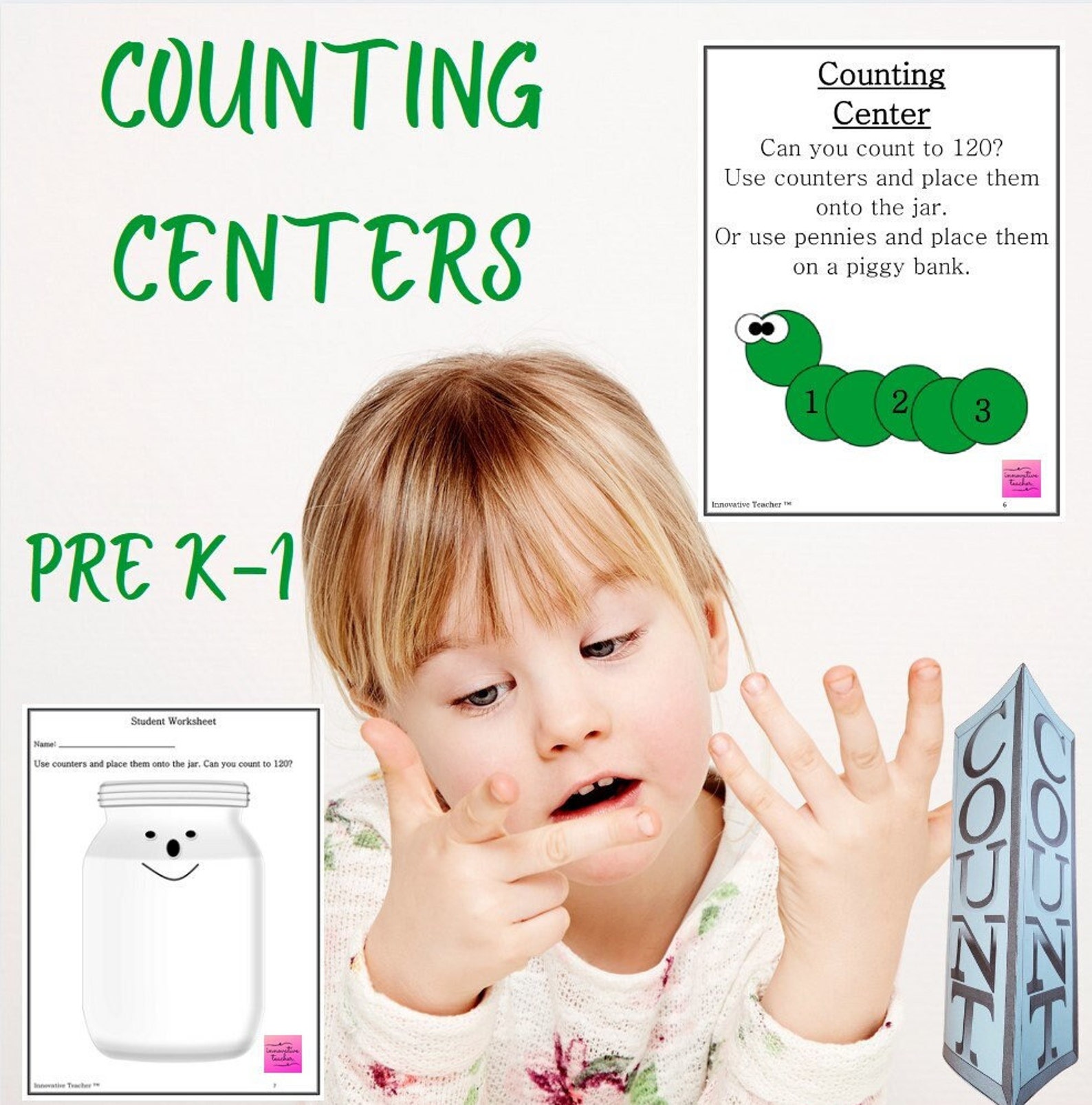 Counting to 120 & Skip Counting 2's 5's 10's | Math Centers - Etsy