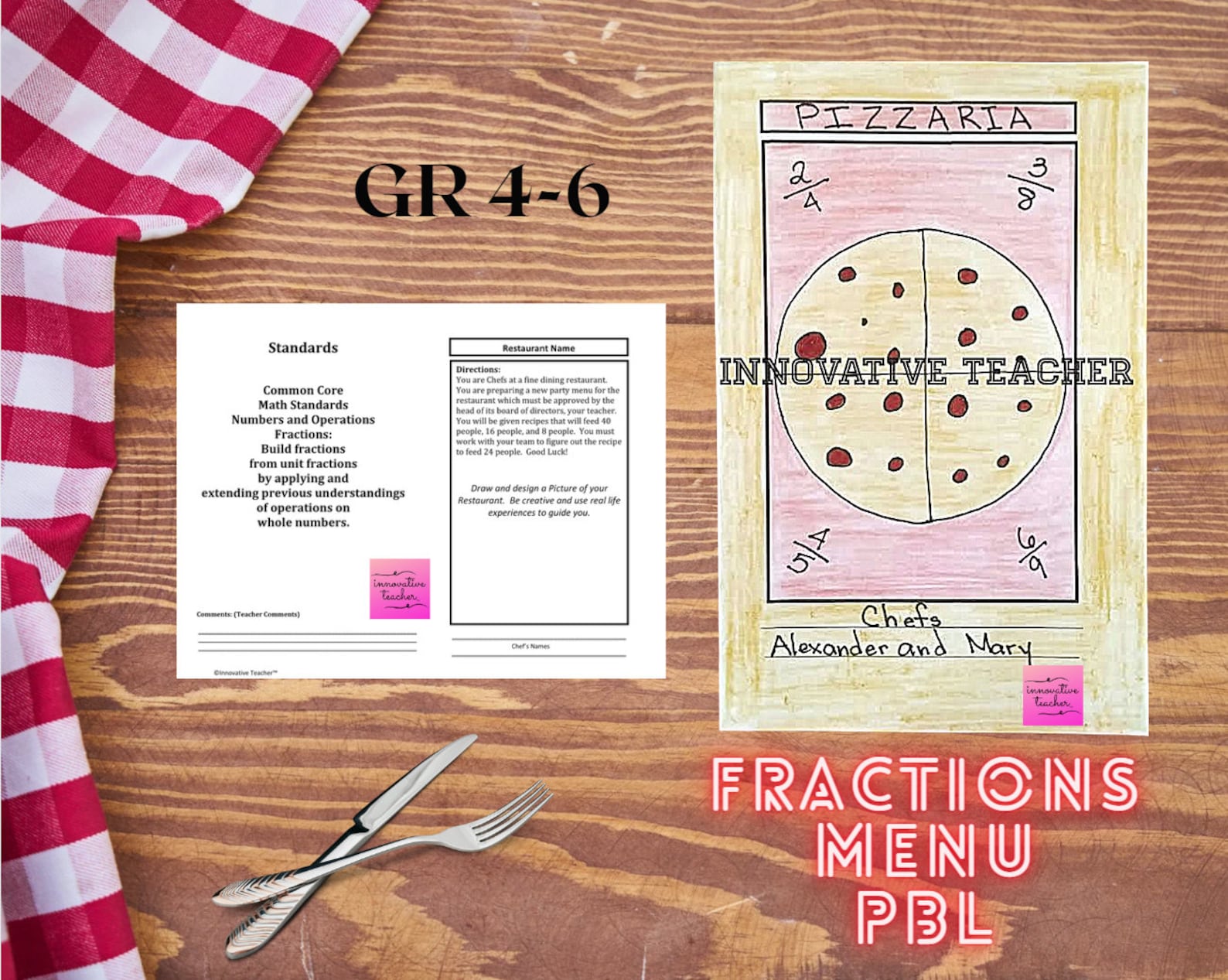 Fractions Math Project Based Learning - Etsy
