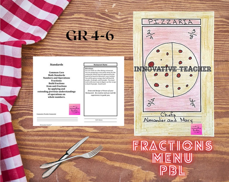 Fractions Math Project Based Learning - Etsy