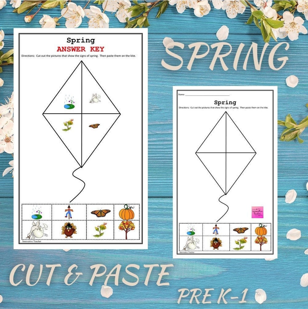 Signs of the Seasons Cut & Paste Activity - Etsy