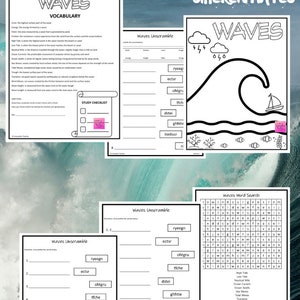 Waves Worksheets | Upper Elementary Science - Etsy