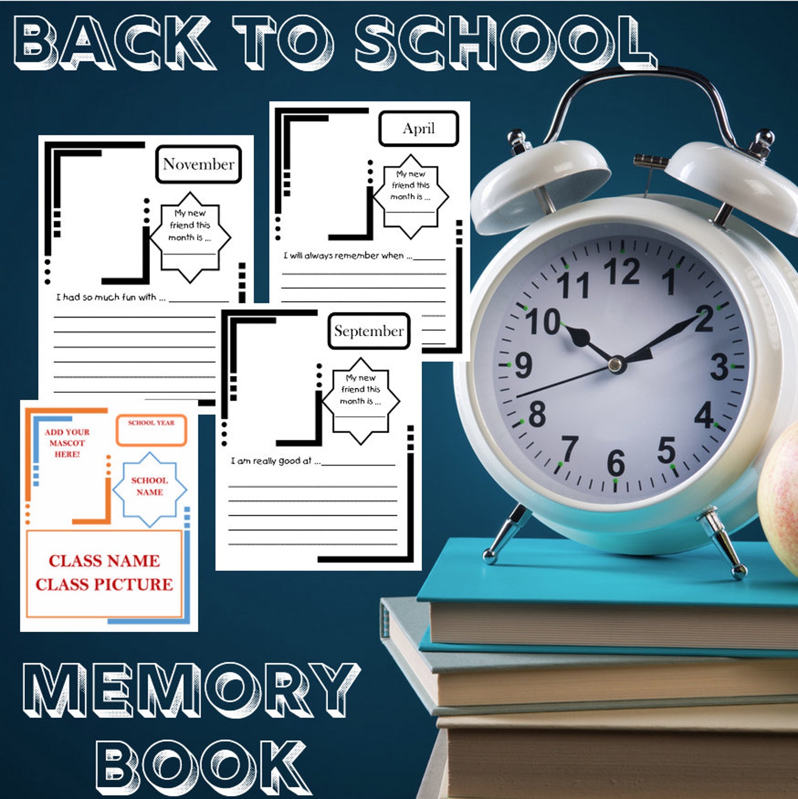 EDITABLE Memory Book | Word File - Etsy