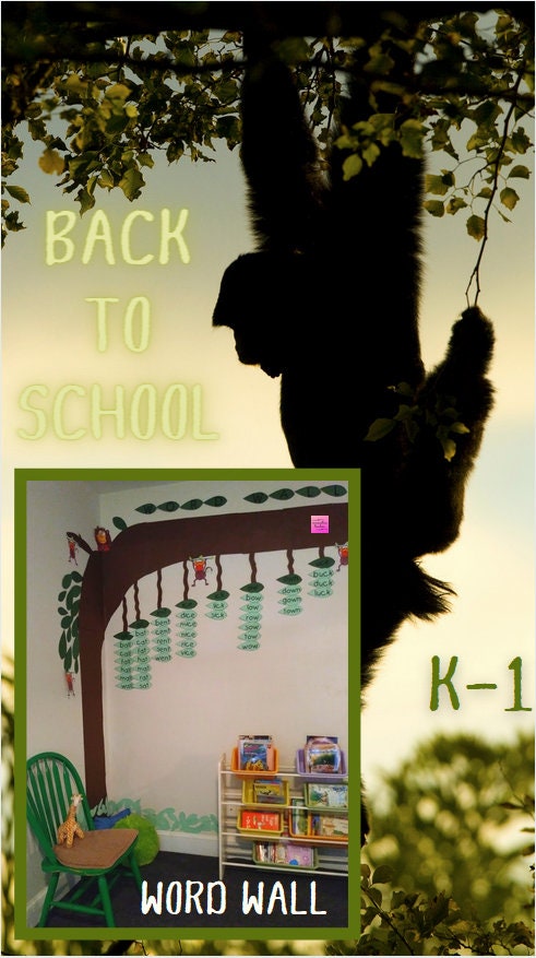 Word Wall Jungle Theme | Classroom Decor - Etsy