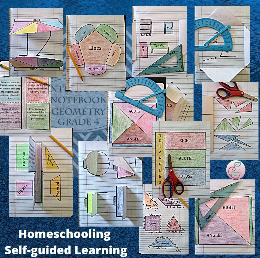 Interactive Math Notebook Geometry Gr 4 CCSS - Etsy