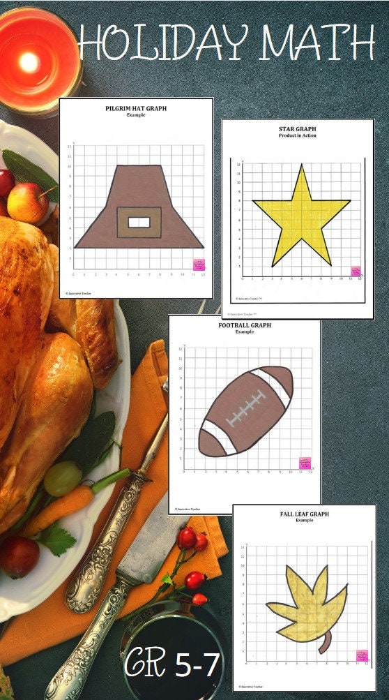 Plotting Coordinates Holiday & Seasonal Math Worksheets - Etsy