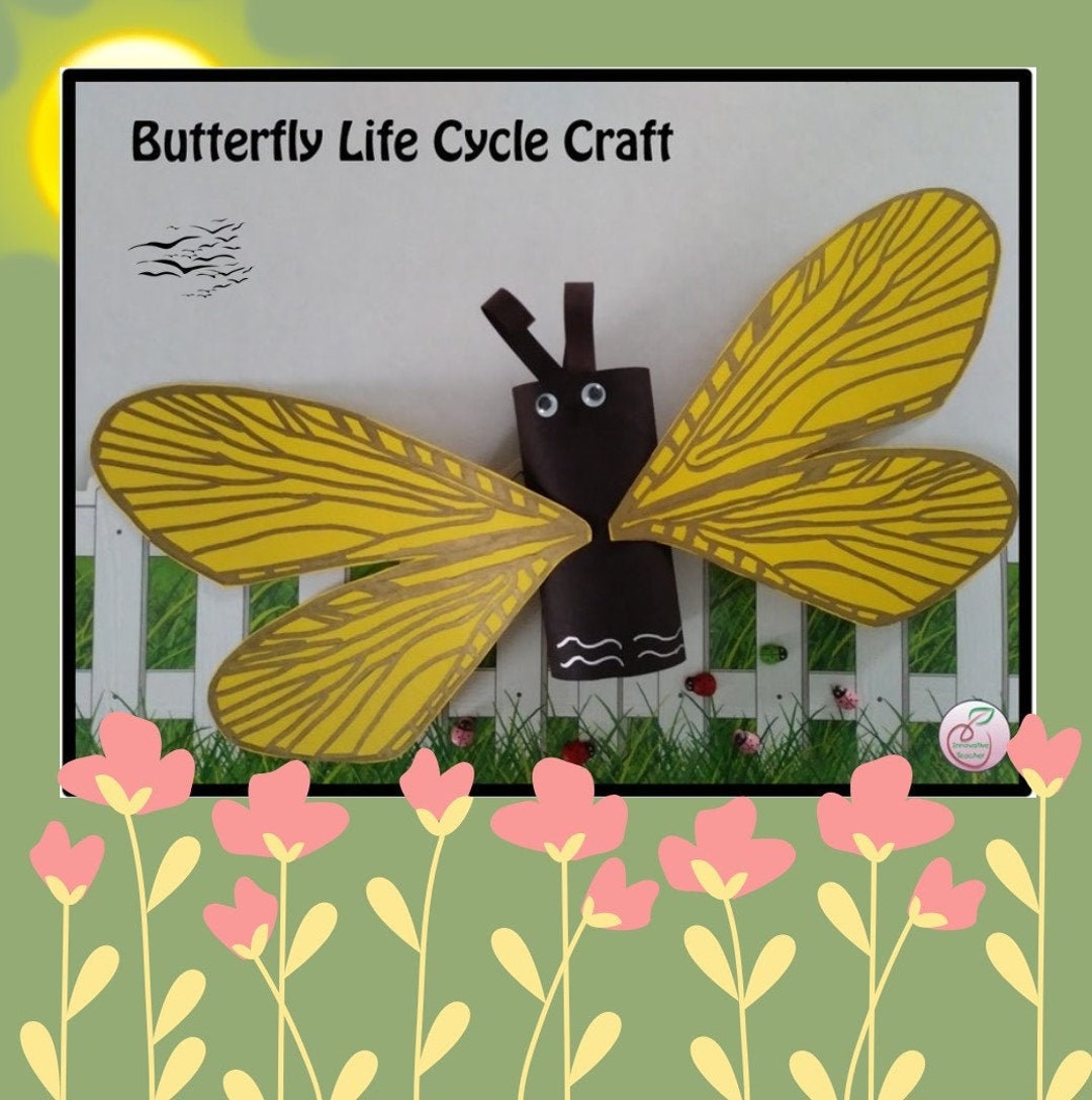 Butterfly Life Cycle Science Activity and Craft - Etsy