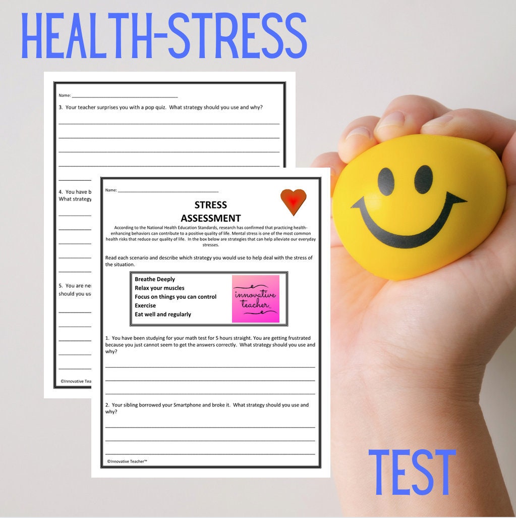 Health-stress Assessment & Classroom Poster - Etsy