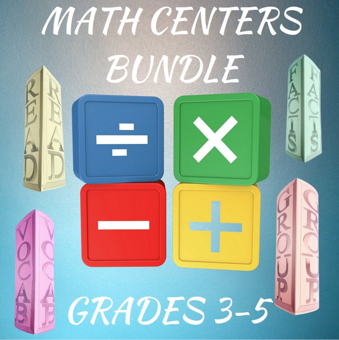 Math Centers BUNDLE X - Etsy
