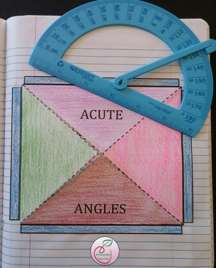 Interactive Math Notebook Geometry Gr 4 - CCSS - Etsy