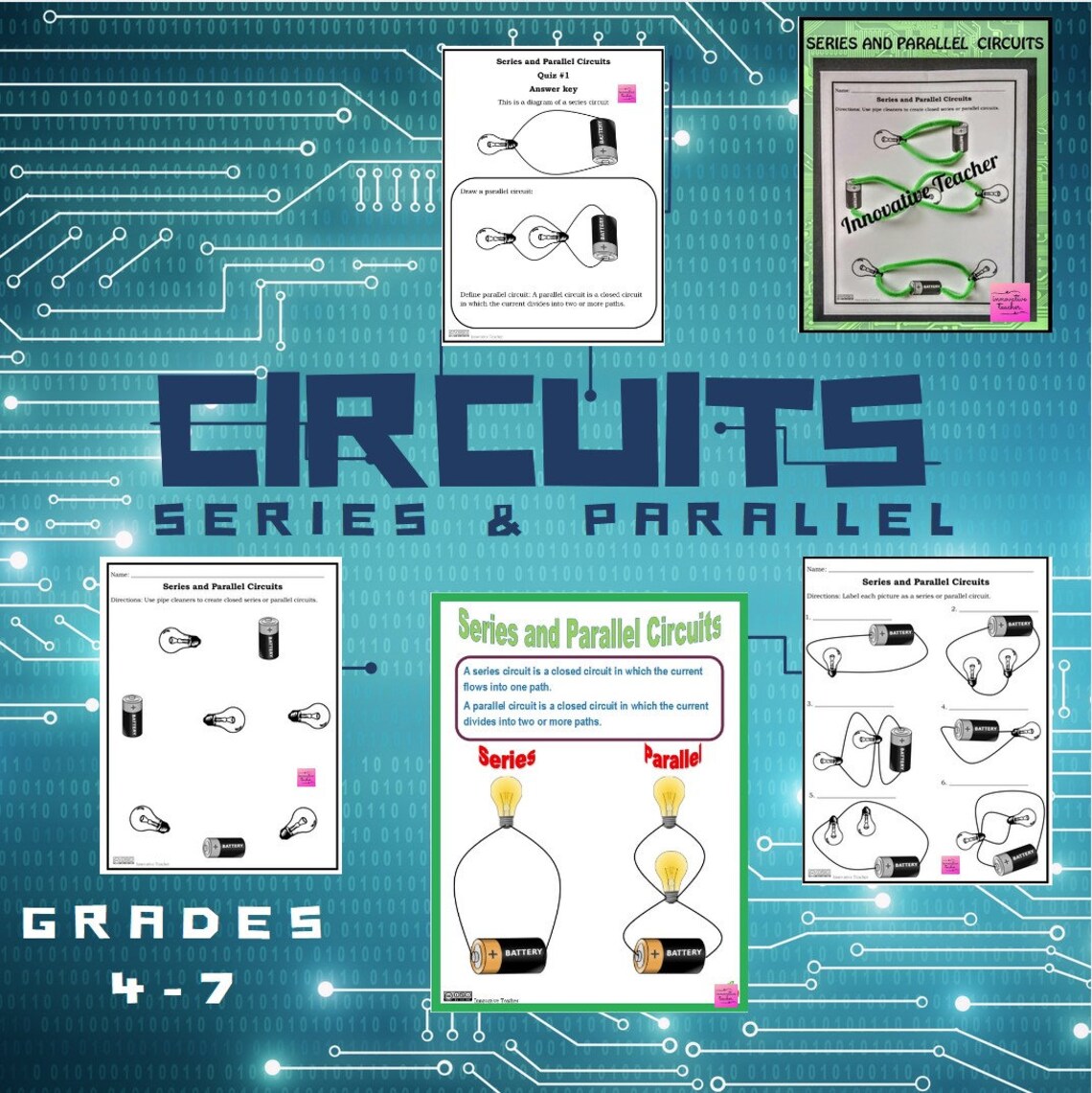 Series and Parallel Circuit (science) - Etsy