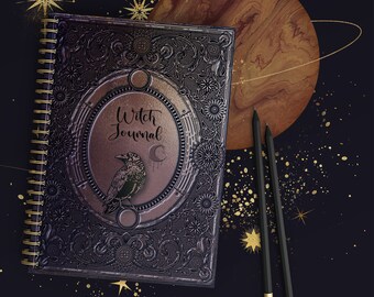 Sun Moon Journal Witch Journal Book of Shadows Witch Notebook - Etsy