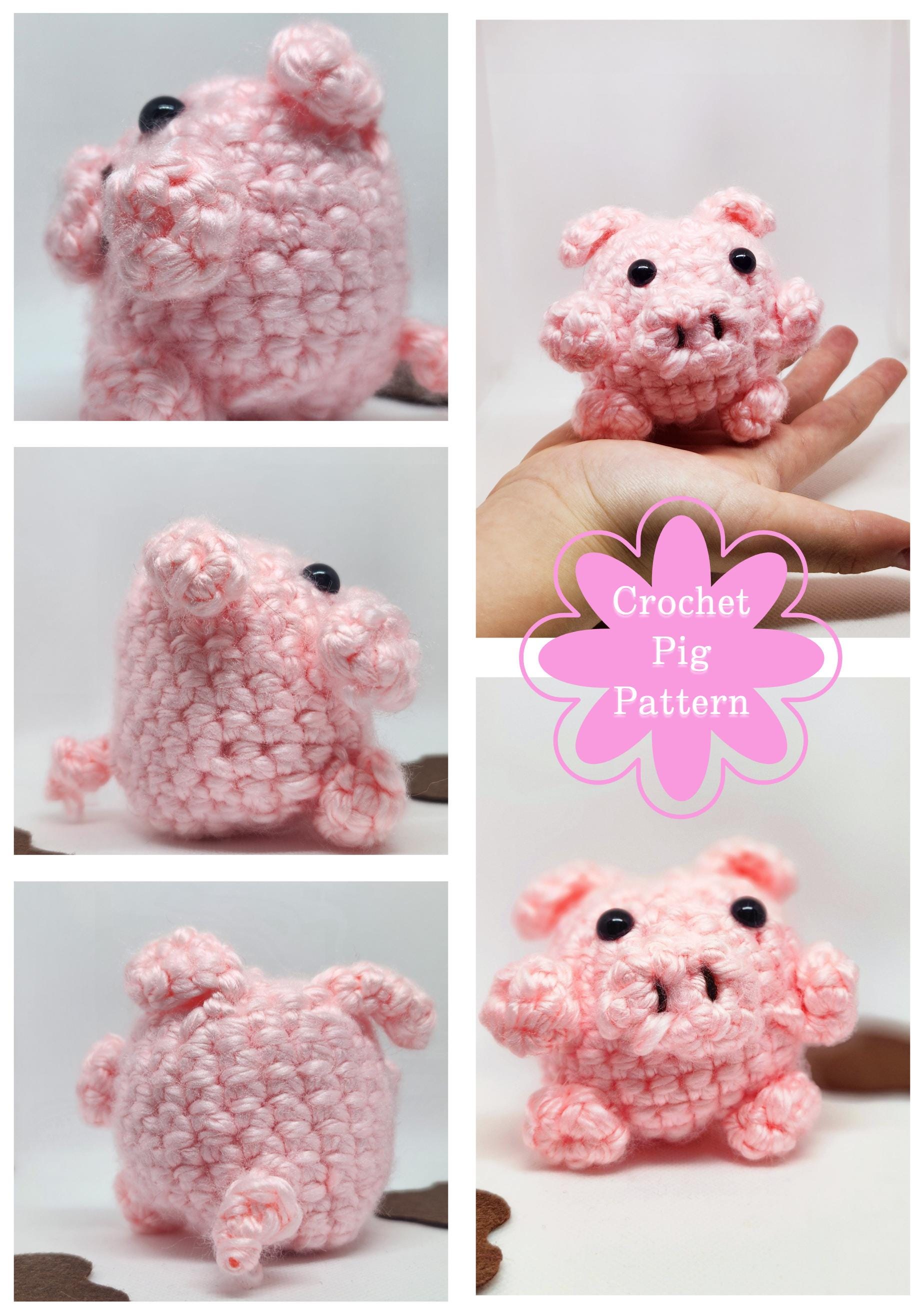 Pattern Only: Pink Pig Crochet Pattern - Etsy