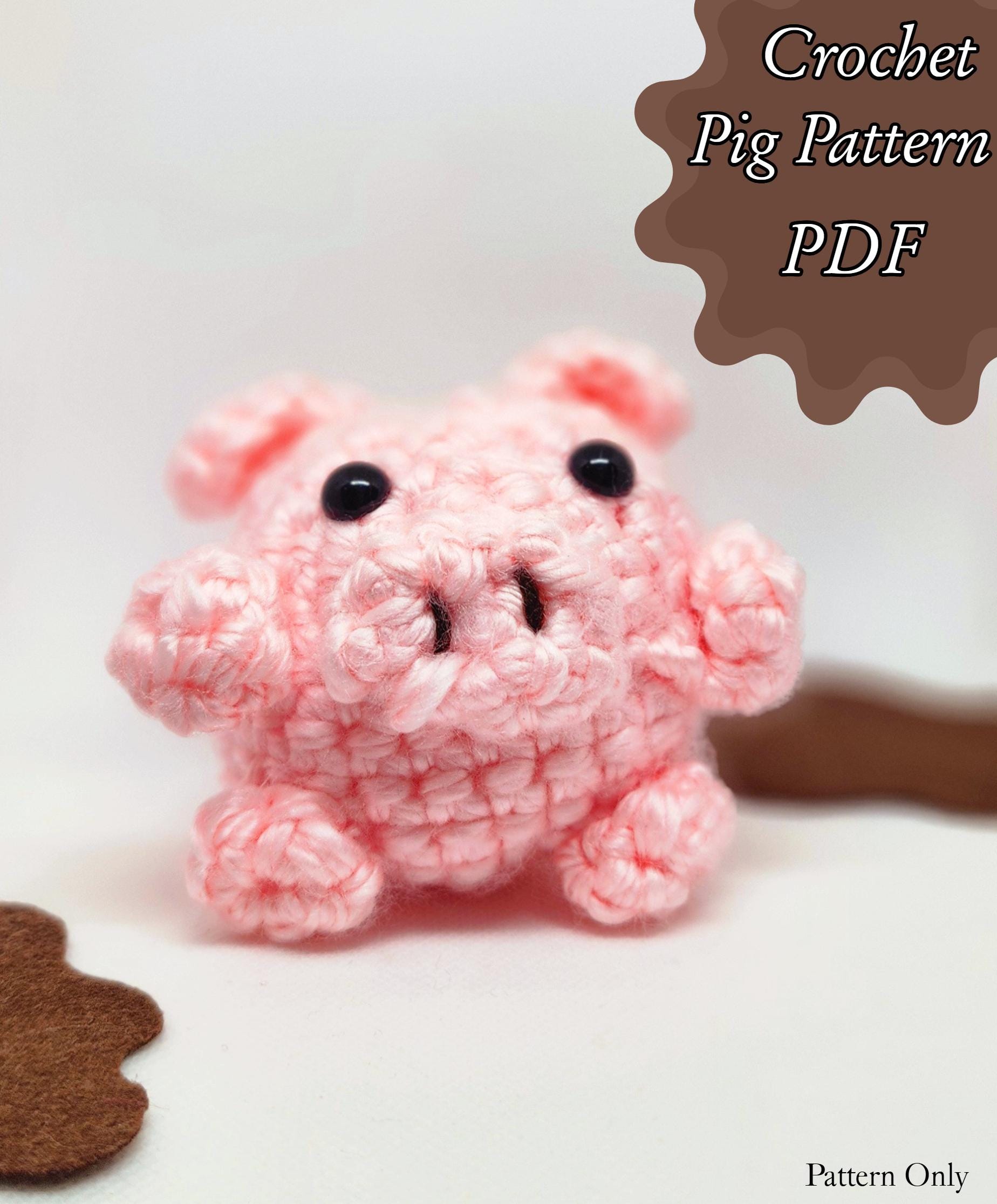 Pattern Only: Pink Pig Crochet Pattern - Etsy