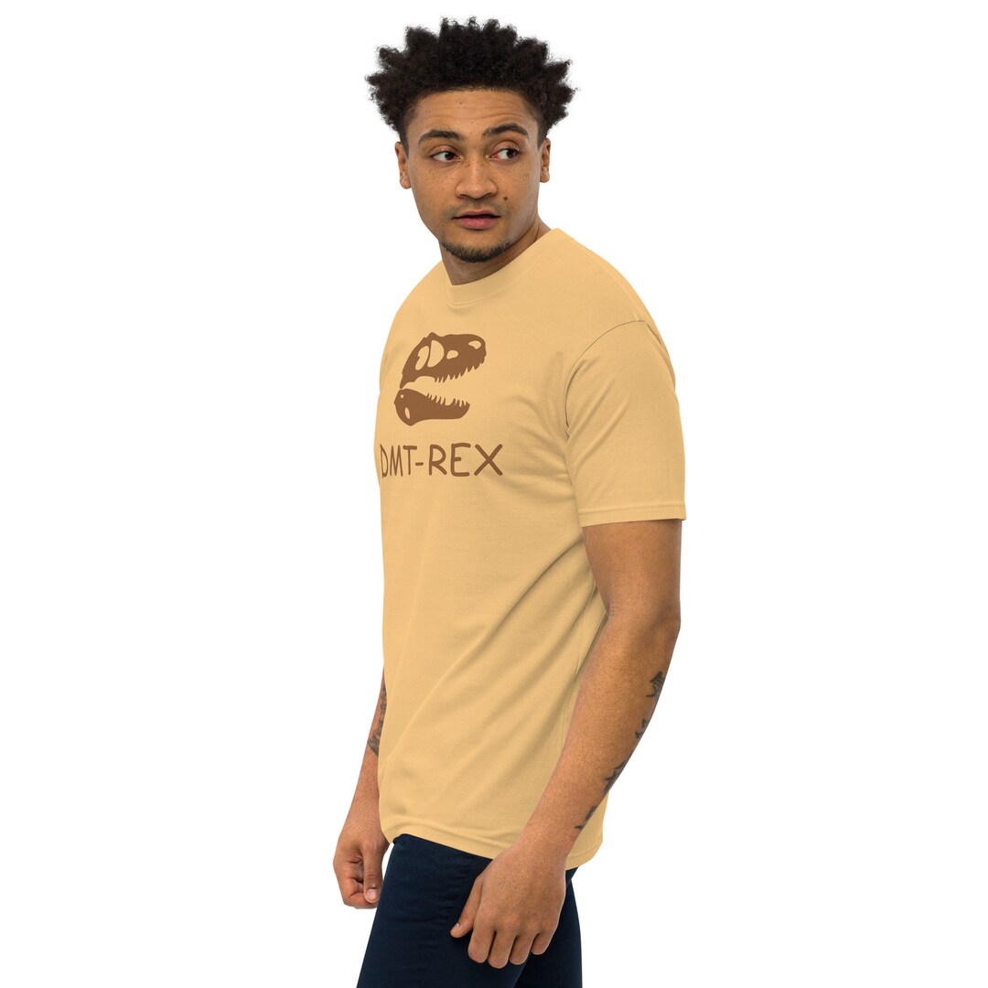 DMT-REX Yellow Graphic T-shirt on a Unisex Bella Canvas Tee From Rick ...