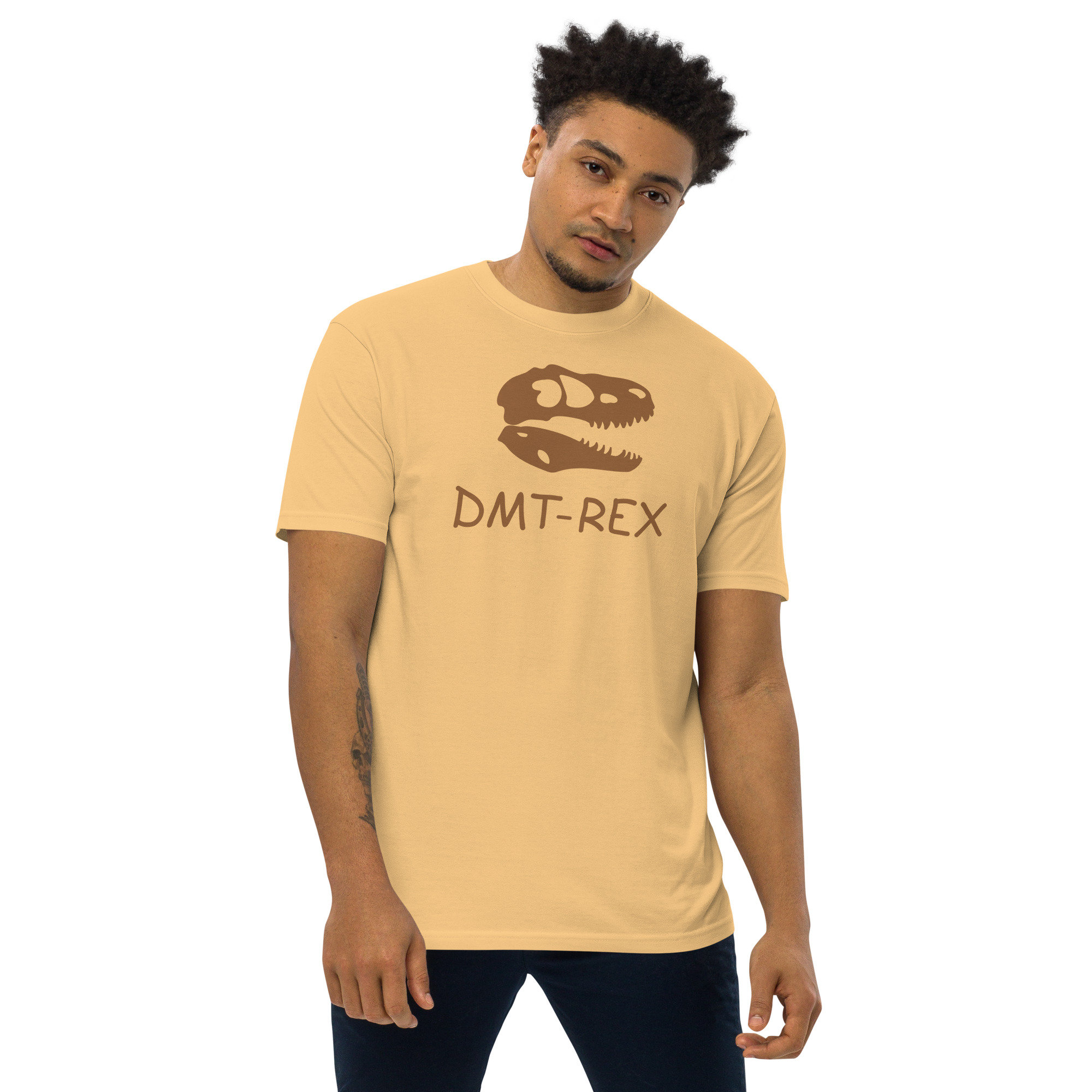 DMT-REX Yellow Graphic T-shirt on a Unisex Bella Canvas Tee From Rick ...