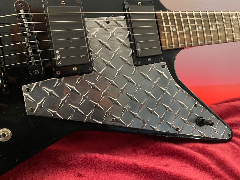 Diamond Plate Styled Pickguard : Fits Gibson® Explorer® | Etsy