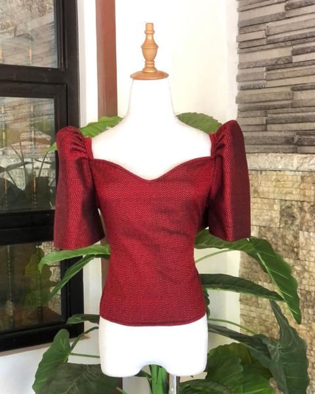 Glam Red Filipiniana Bolero Handweaved - Etsy