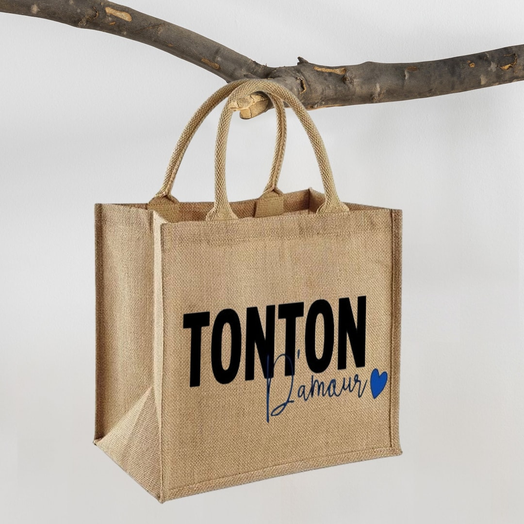 Tonton D'amour Jute Tote / Gift Idea / Tote / Bag / Shopping / Gift ...
