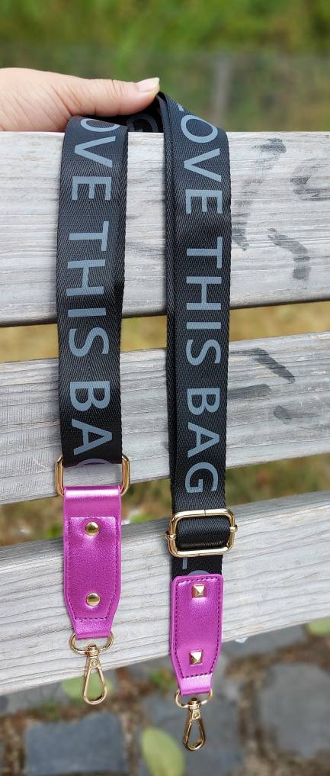 Crossbody Bag Replacement Strap / Statement Strap / Bag Strap / Black ...