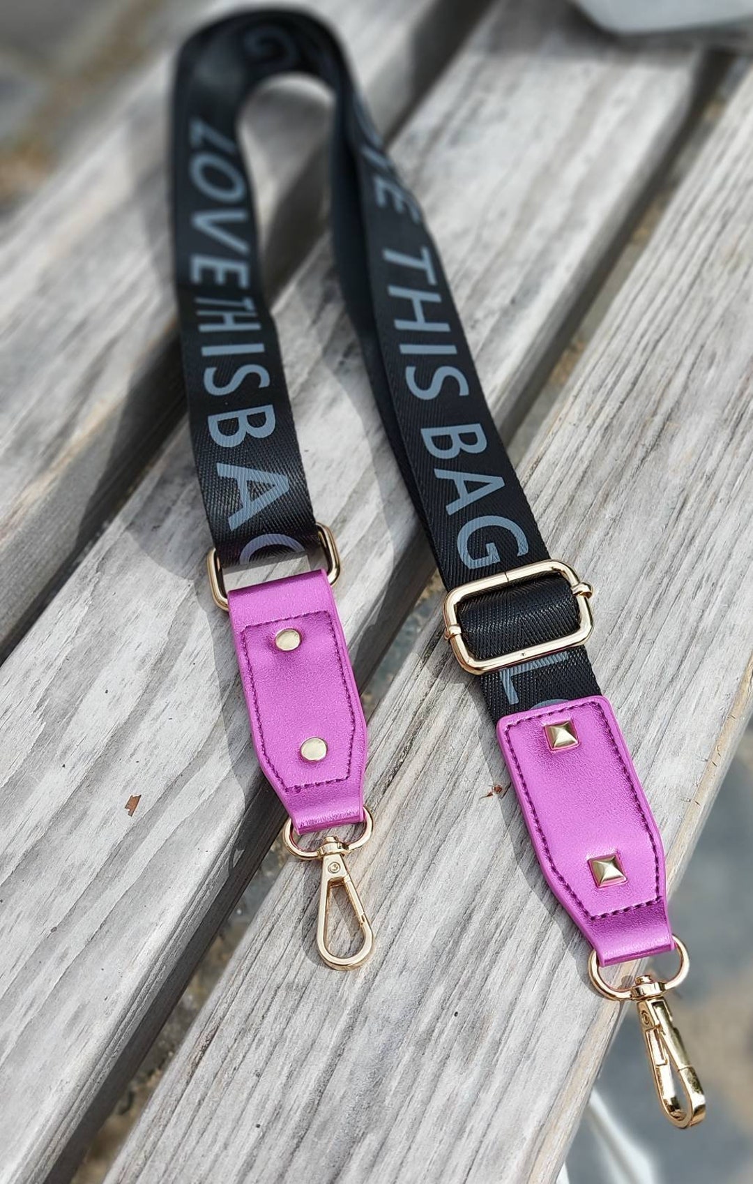 Crossbody Bag Replacement Strap / Statement Strap / Bag Strap / Black ...