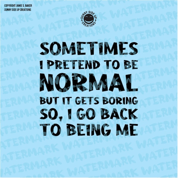 Normal is Boring - Etsy