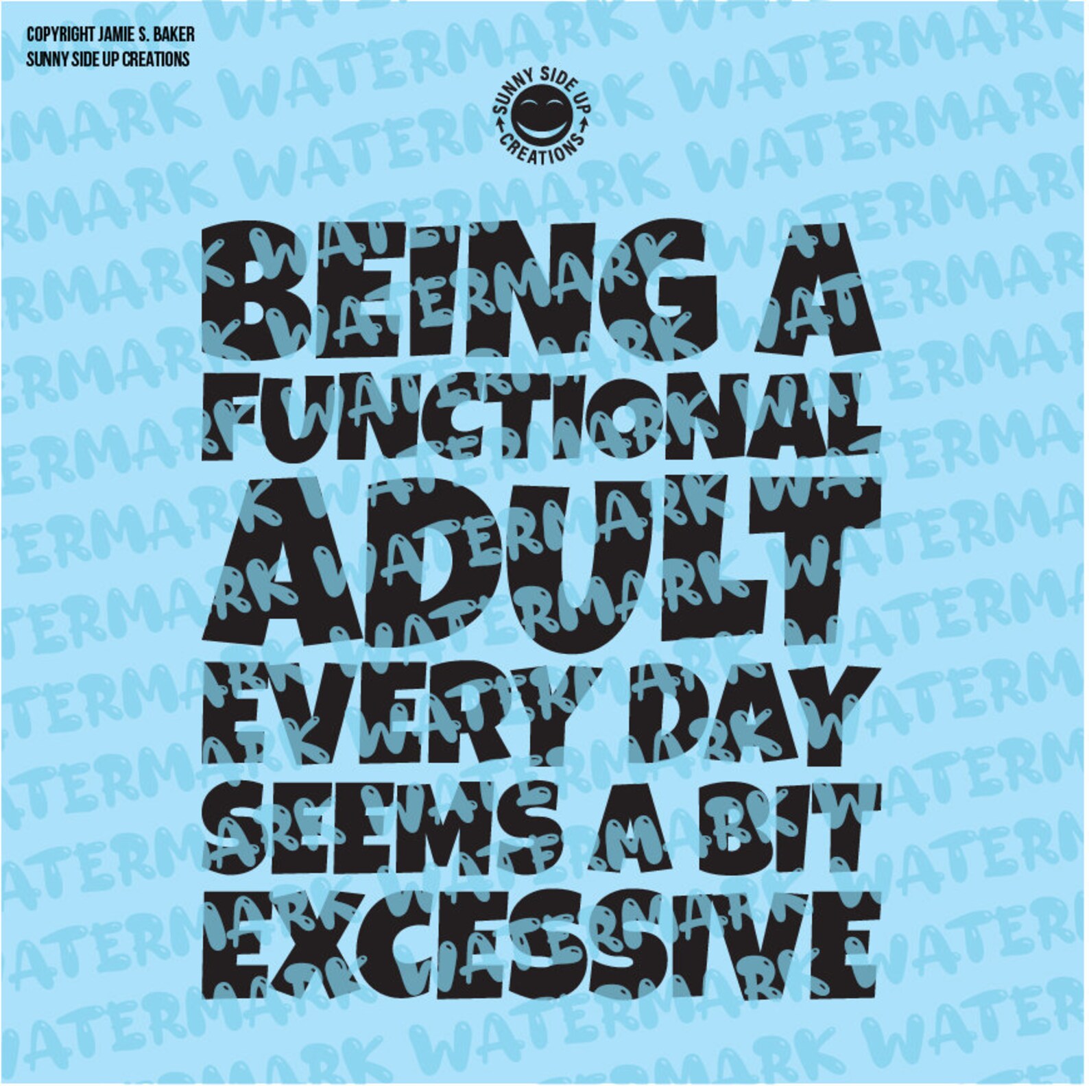 Being a functional adult every day seems a bit excessive | Etsy