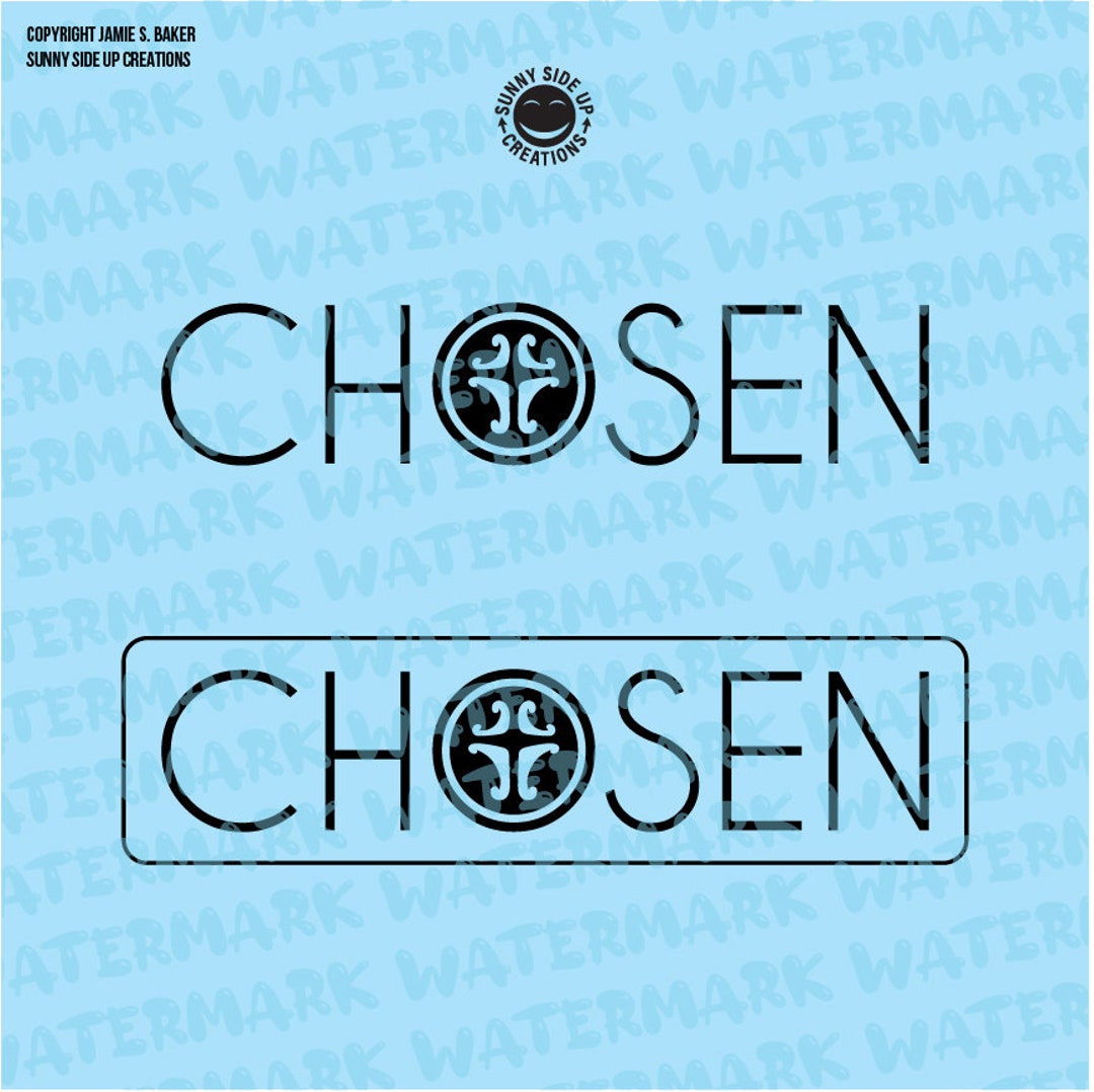 Chosen With Cross Design for Shirts, Decal, Mug, Hat - Digital Vector ...
