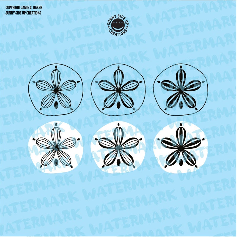 Sand Dollar Svg - Etsy